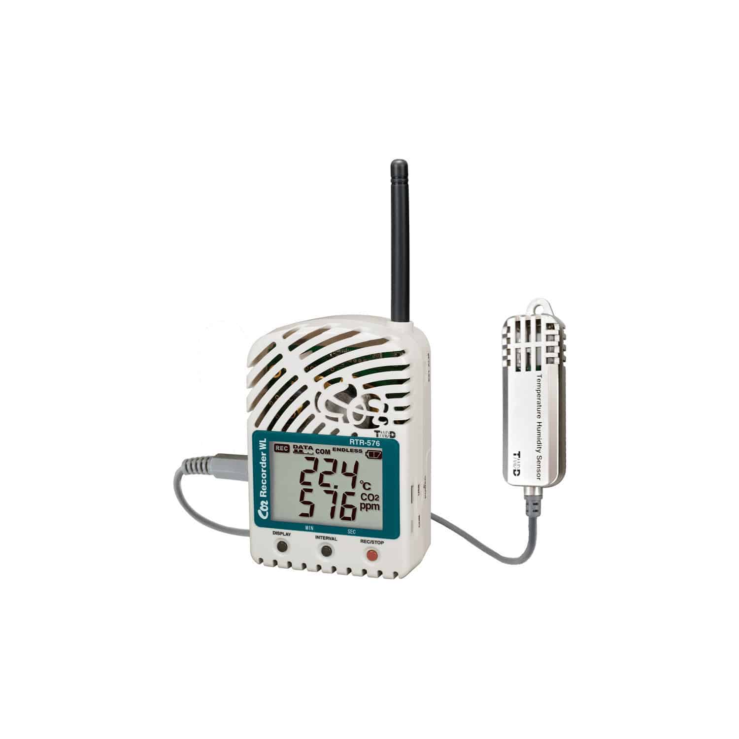 Temperature data-logger - RTR-576-S - T&D Corporation - humidity / CO2 ...