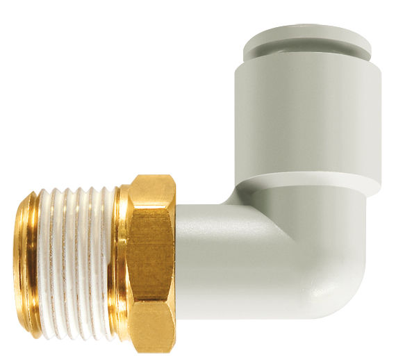 Pneumatic fitting - FP3 - SERTO - screw-in / elbow / plastic