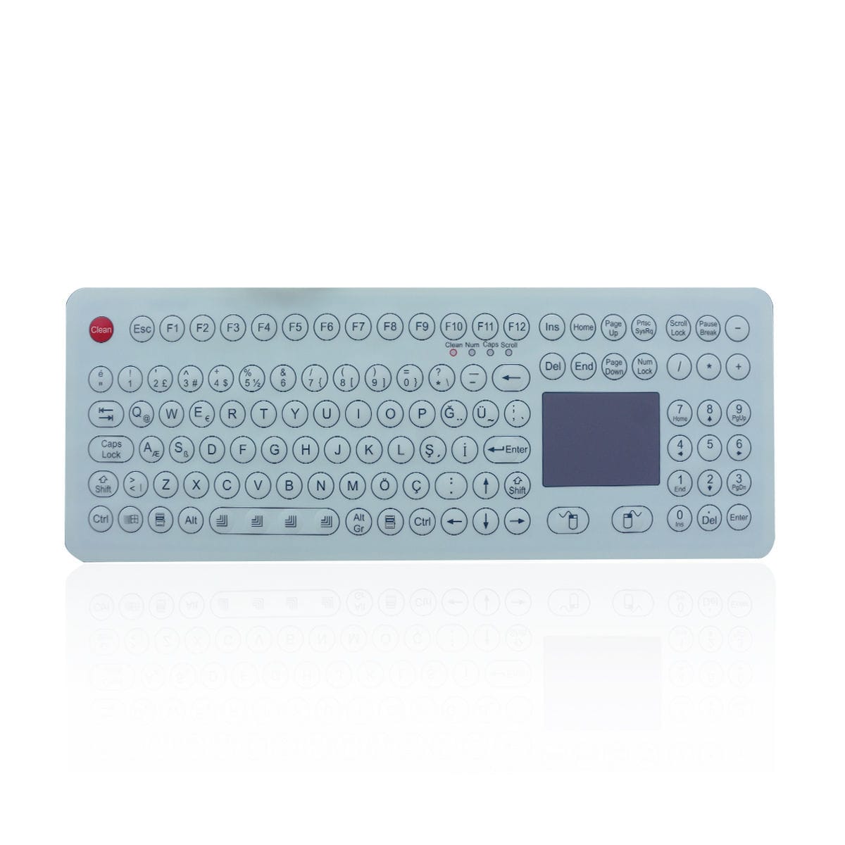 Panel-mount keyboard - K-TEK-D399TP-KP-FN - Key Technology China ...