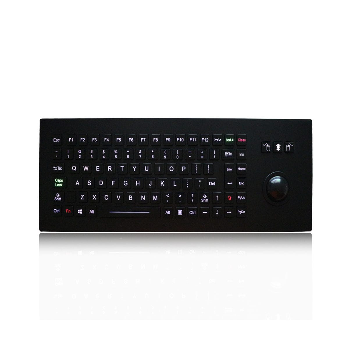 Panel-mount keyboard - K-TEK-M390-MTB-FN-BL-NV-151B-BT-DWP - Key ...