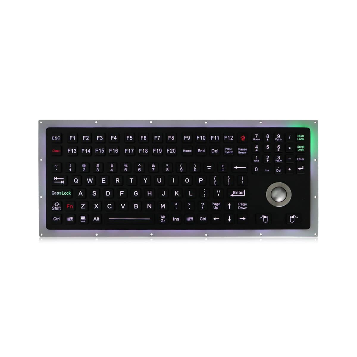 Panel-mount keyboard - K-TEK-M360-25-OTB-KP-FN-BL-BT-DWP - Key ...
