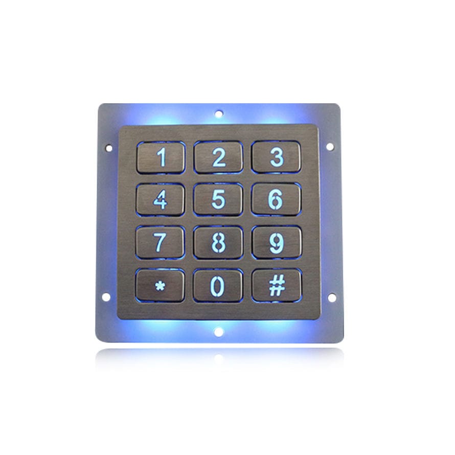12-key keypad - K-TEK-B86KP-12-BL-DWP - Key Technology (China) Limited ...