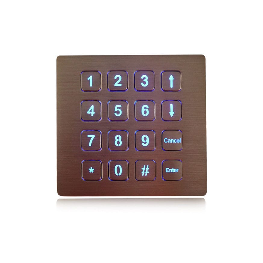 16-key keypad - K-TEK-B86KP-AC-BL-DWP - Key Technology China Limited ...