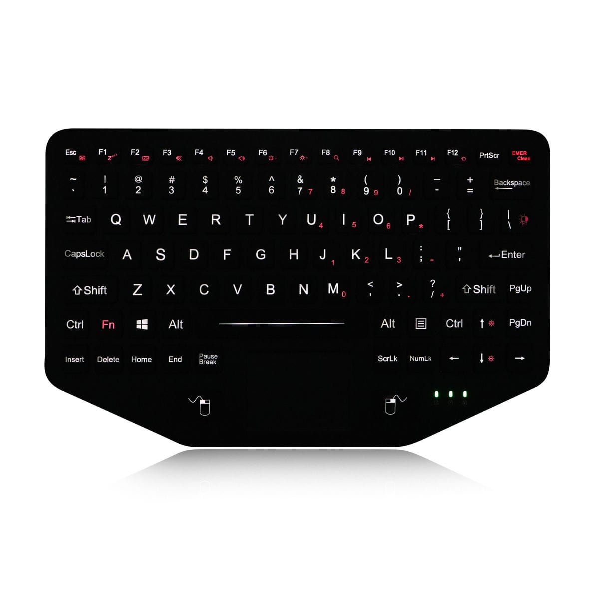 Panel-mount keyboard - K-TEK-M275TP-FN-BL-ML-DWP - Key Technology China ...