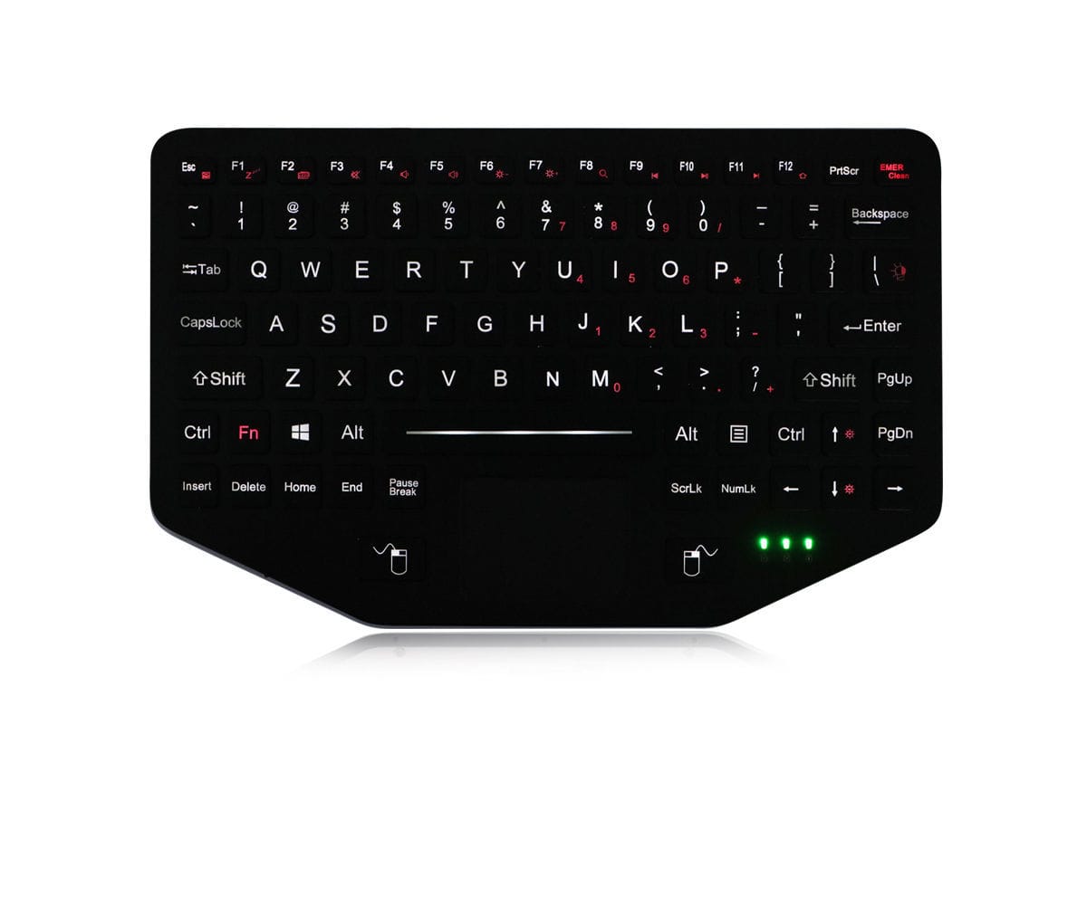 Panel-mount keyboard - K-TEK-M275TP-FN-BL-NV-151B-DWP - Key Technology ...