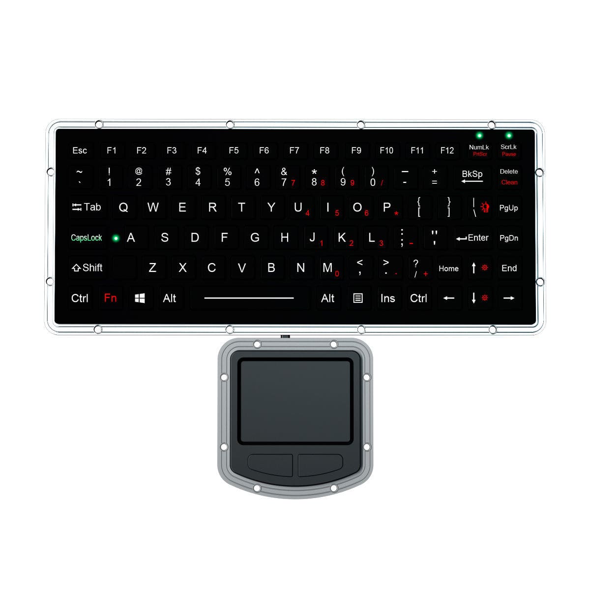 Panel-mount keyboard - K-TEK-M270-FN-BL-IT-NV-151B-DWP+M73TP - Key ...