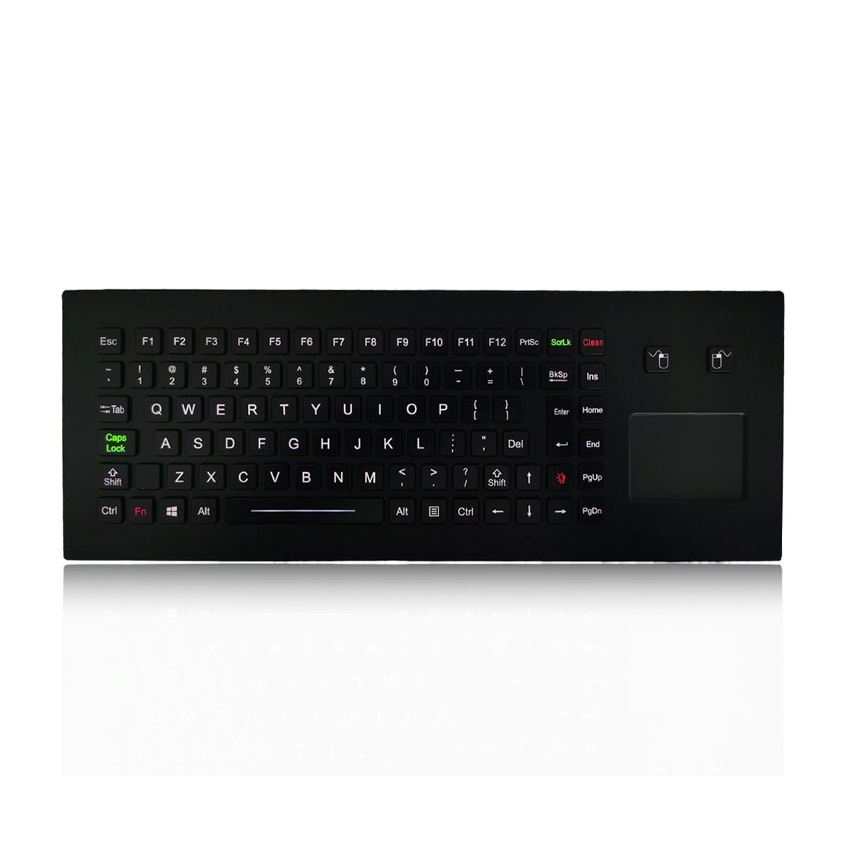 Panel-mount keyboard - K-TEK-M390TP-FN-BL-NV-151B-BT-DWP - Key ...