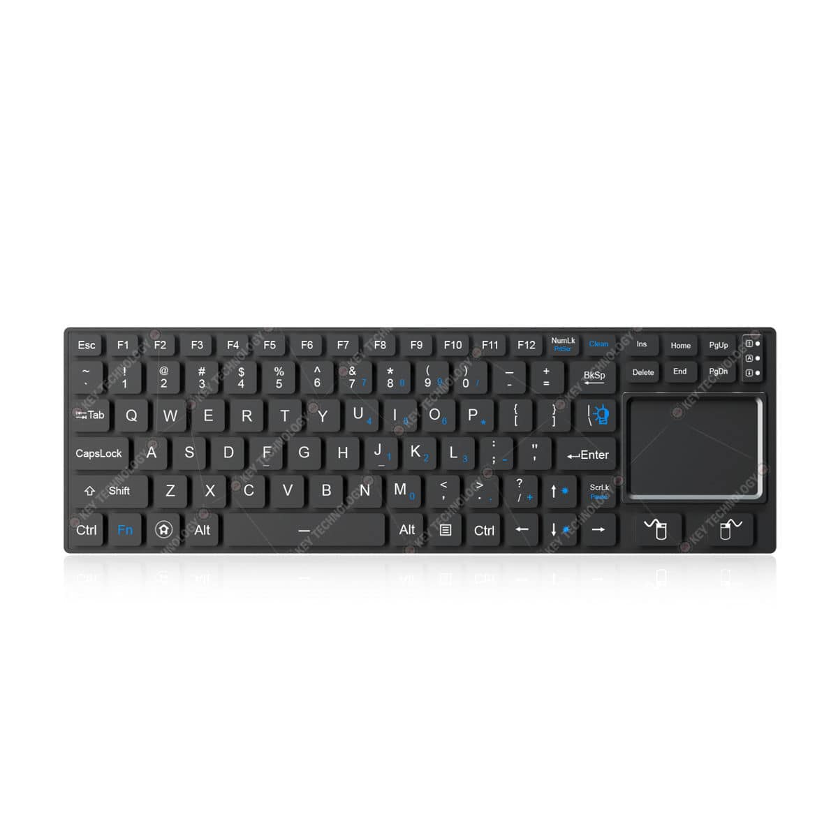 Panel-mount keyboard - K-TEK-V340TP-FN-BL-FC-SC-ML-DWP - Key Technology ...