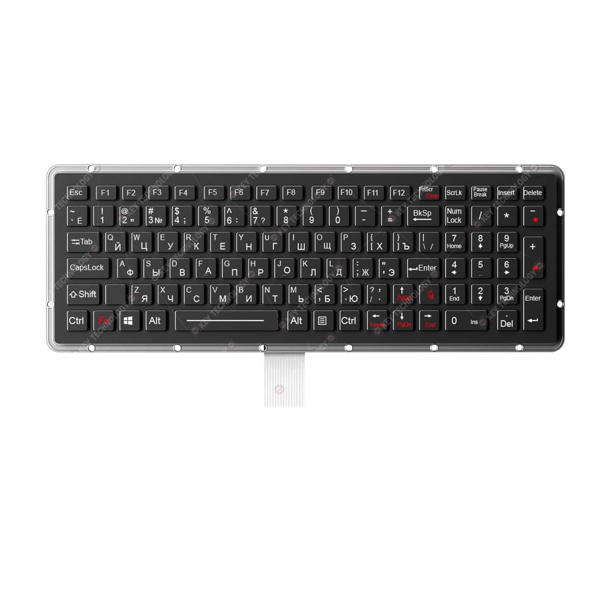 Panel-mount keyboard - K-TEK-M327KP-FN-BL-DM-DWP - Key Technology China ...