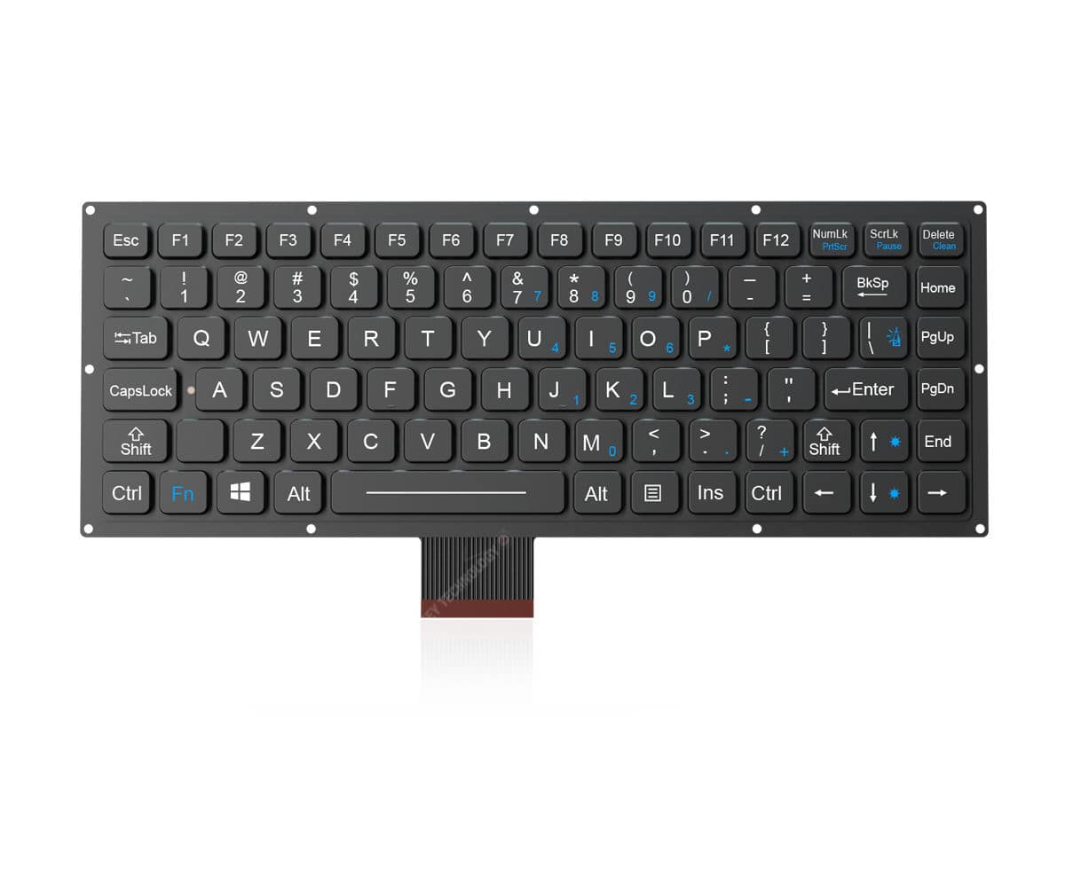 Panel-mount keyboard - K-TEK-M280-FN-BL-FC-KC-DM - Key Technology China ...