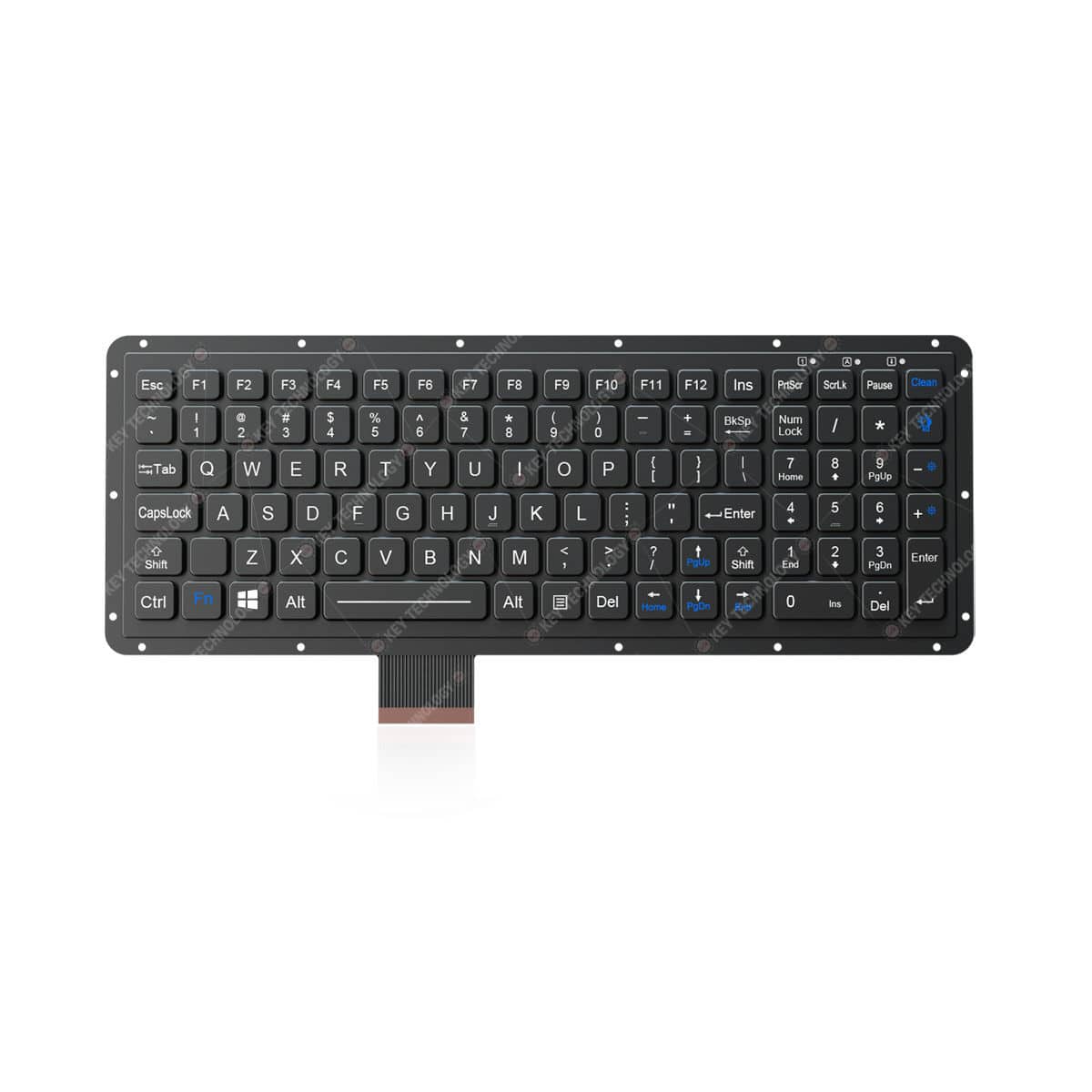Panel-mount keyboard - K-TEK-M315KP-FN-BL-FC-KC-DM - Key Technology ...