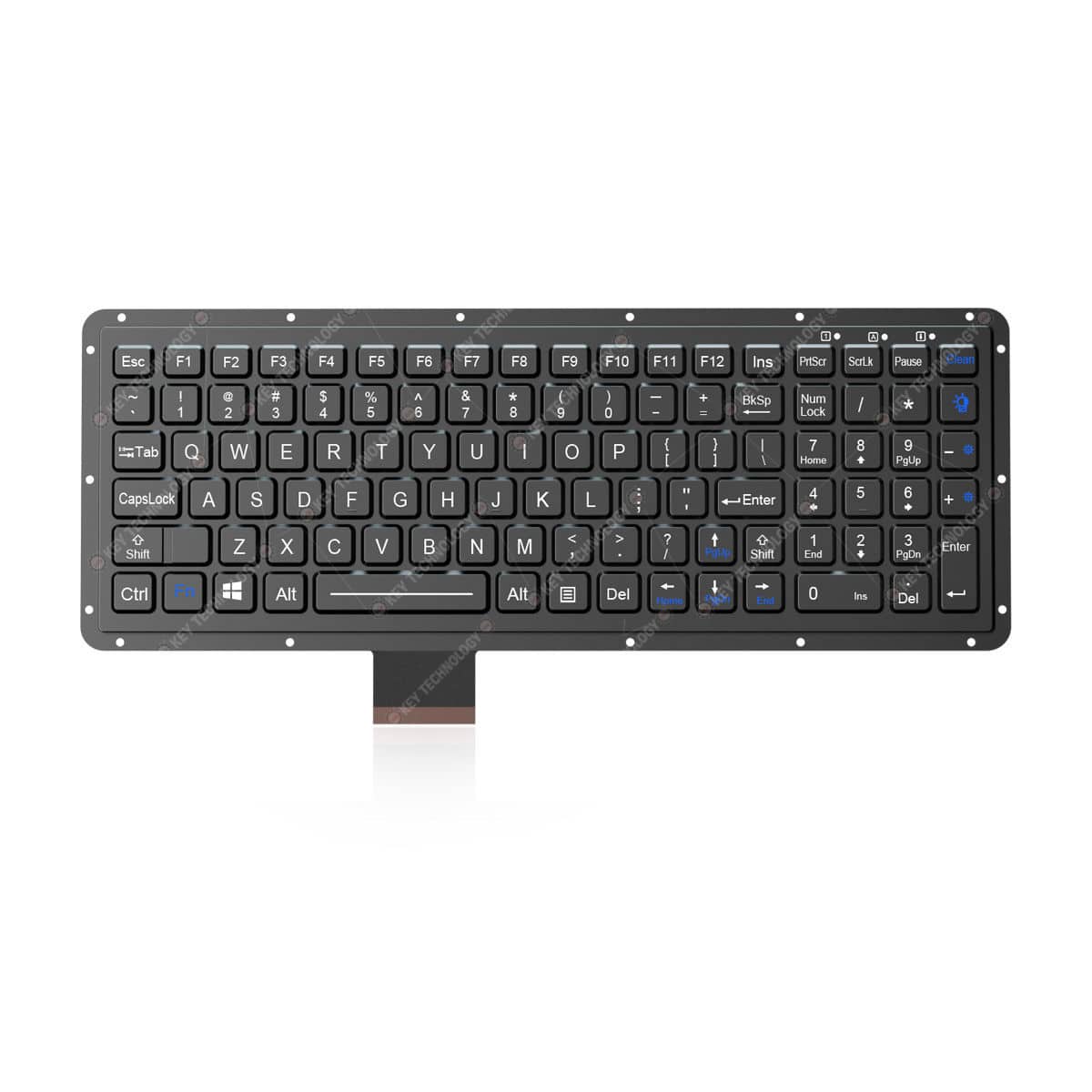 Panel-mount keyboard - K-TEK-M315KP-FN-BL-FC-DM - Key Technology China ...