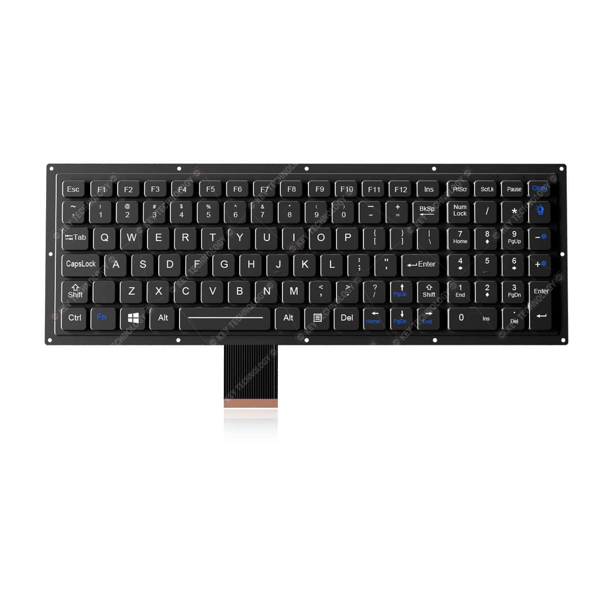 Panel-mount keyboard - K-TEK-M340KP-FN-BL-FC-KC-DM - Key Technology ...