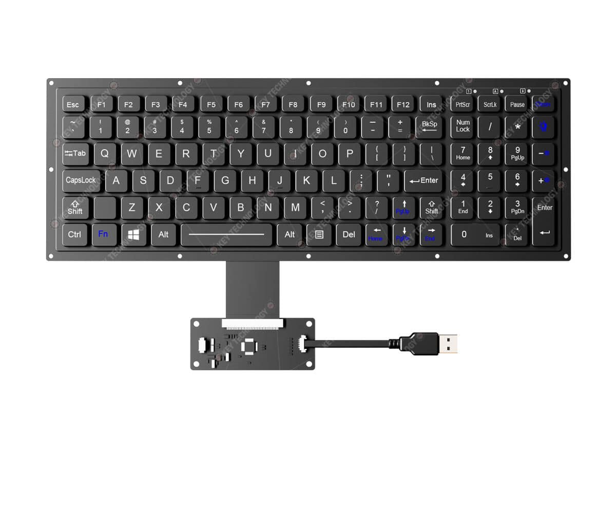Panel-mount keyboard - K-TEK-M340KP-FN-BL-FC-KC-ML - Key Technology ...
