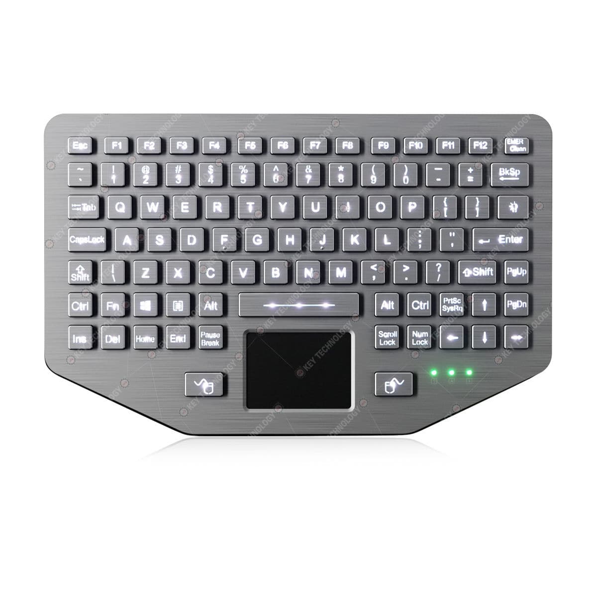 Stainless steel keyboard - K-TEK-A285TP-FN-BL-ML-DWP - Key Technology ...