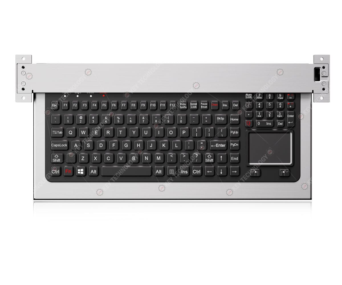 Panel-mount keyboard - K-TEK-M400TP-KP-FN-BL-SDT-SS - Key Technology ...