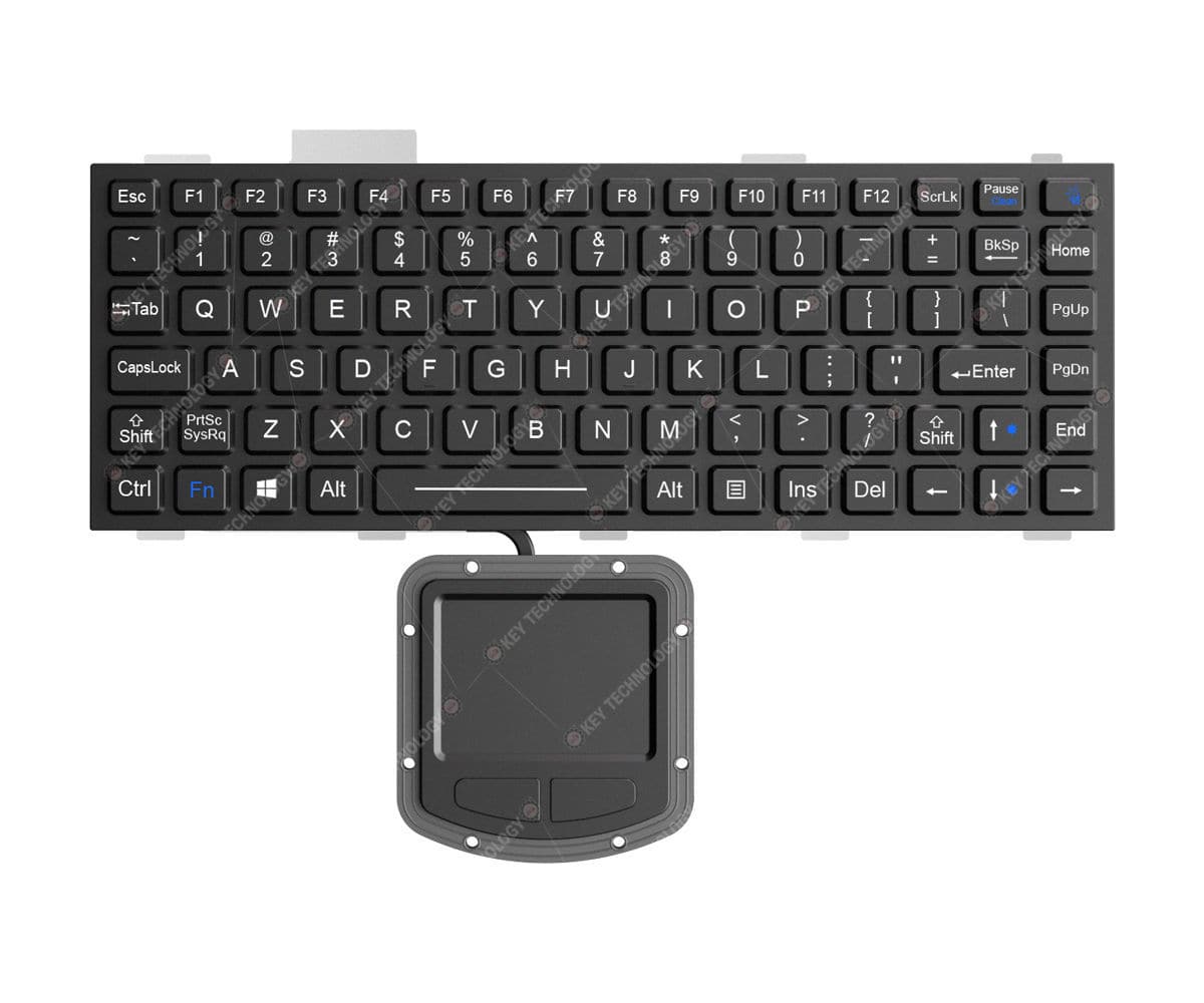 Panel-mount keyboard - K-TEK-M300-108-FN-BL-FC-ML+M73TP - Key ...