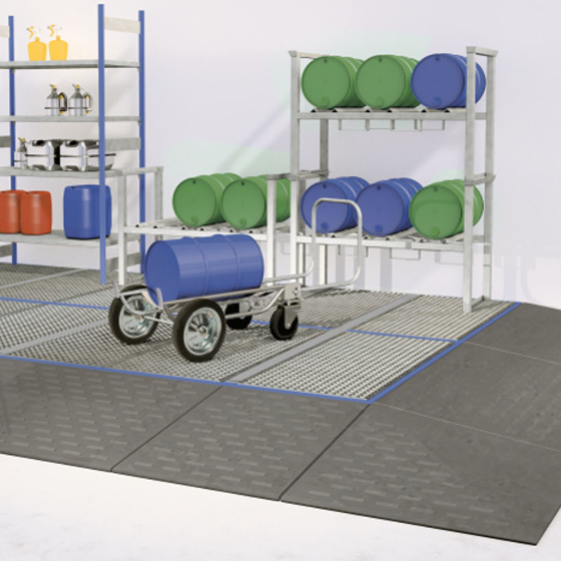 Polyethylene spill platform - 31395 - asecos GmbH - modular