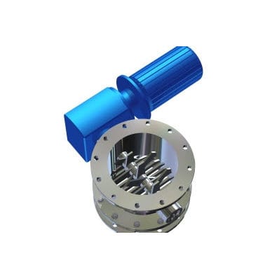 Waste lump breaker - Dec Group - single-roller / horizontal
