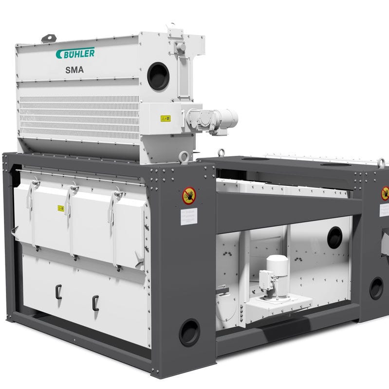 Wheat screening machine - SMA series - Bühler Group - stationary / for ...