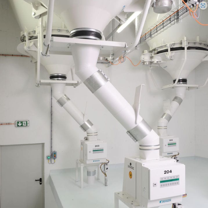 Concrete discharge unit - MFVH series - Bühler Group - building / silo ...