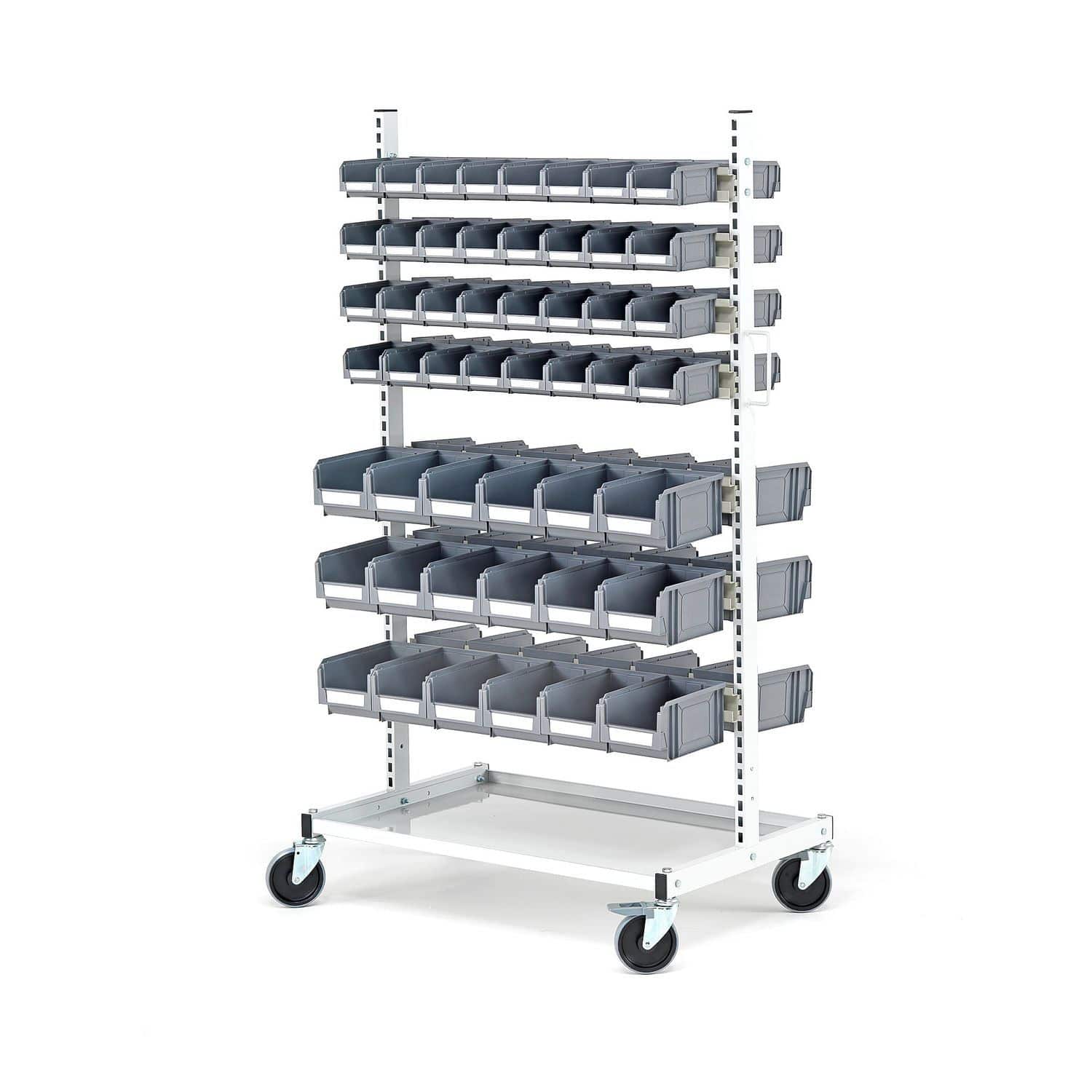Storage warehouse rack - 201285 - AJ Produkter - mobile / double-sided ...