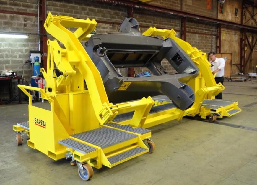 Pneumatic metal lifting and turning device - load tilter - SAPEM - for ...