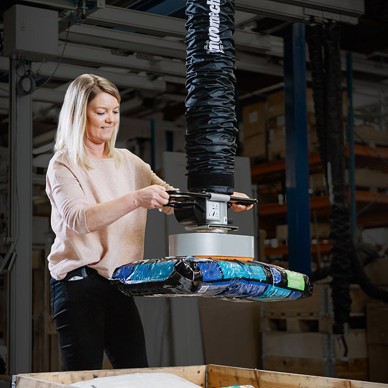 Sack tube lifter - Vacuhand Pro™ series - Movomech