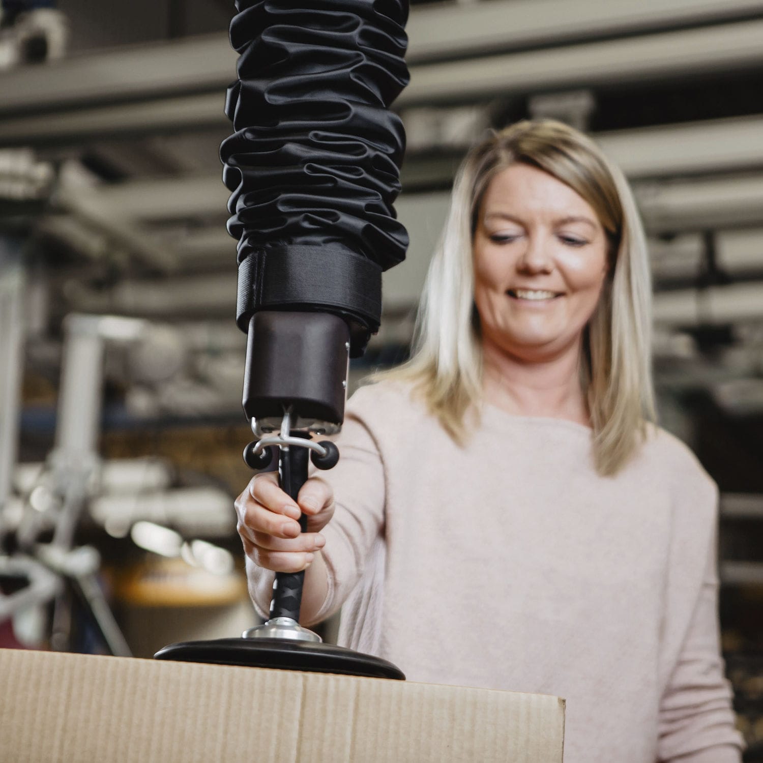 Cardboard box tube lifter - Easyhand Pro™ series - Movomech - for drums ...