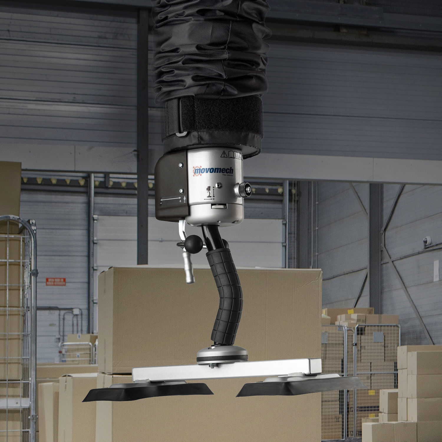 Cardboard box tube lifter - Easyhand Pro™ series - Movomech - for ...