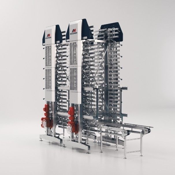 Continuous materials handling system - MUB - Mecatherm S.A. - vertical ...