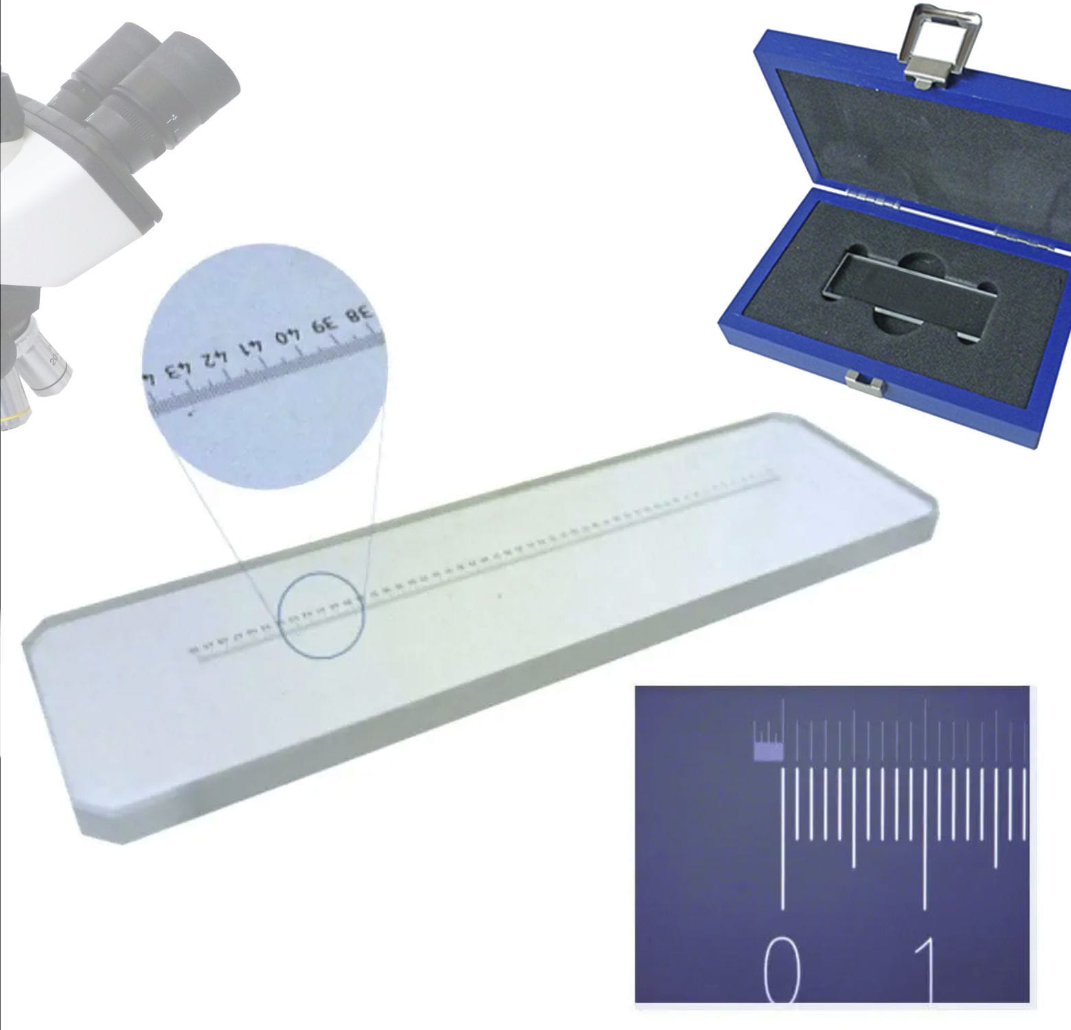 Microscope calibration equipment - 010-310345 - OPTO - for micron-scale ...