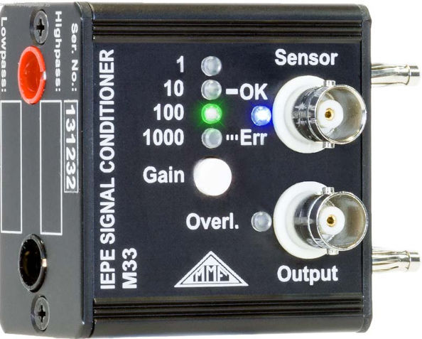 Vibration measurement signal conditioning module - M33 - Metra Mess ...