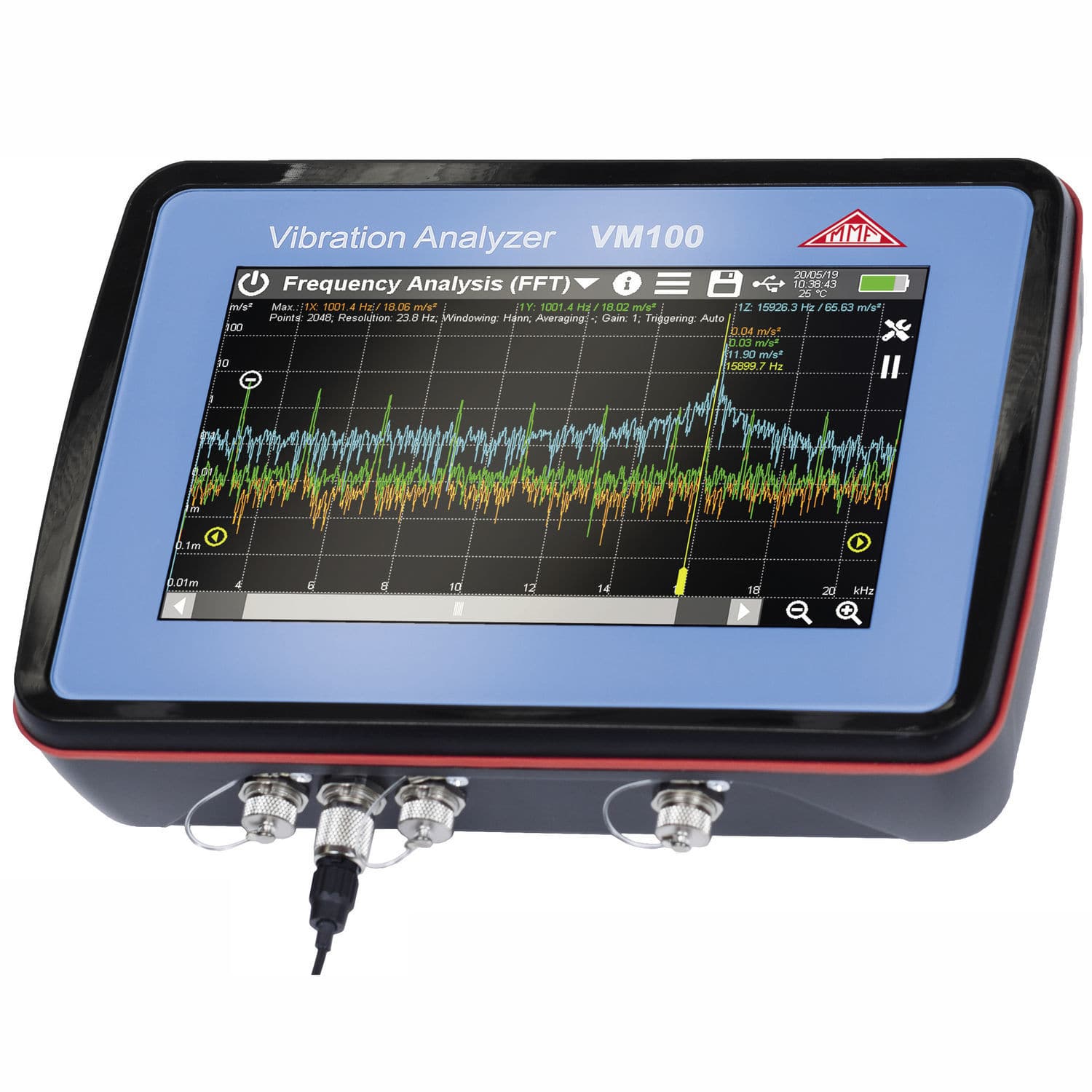 Machine monitoring vibration meter - VM100 series - Metra Mess- und ...