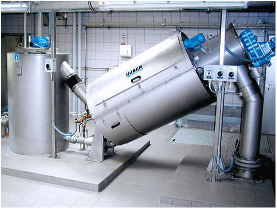 Screw thickener - S-DRUM - Huber Technology - for sludge treatment