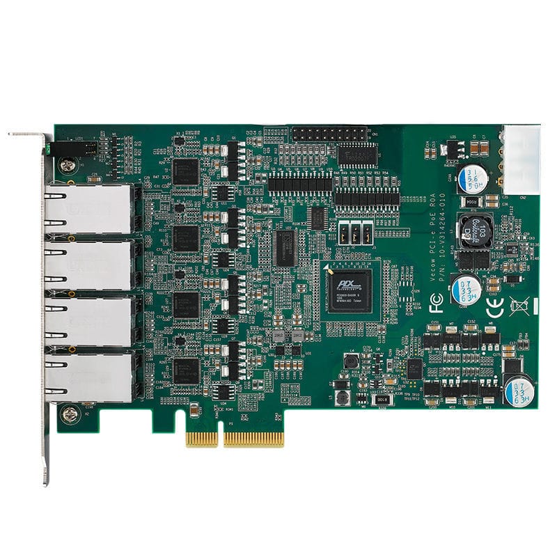 PCI Express network card - PE-1004 - Vecow Co., Ltd. - gigabit Ethernet ...