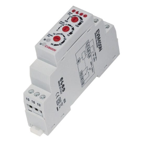 Over-voltage protection relay - EVM series - EL.CO. - DIN rail / time ...