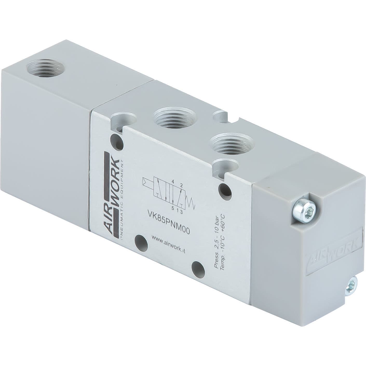 Spool pneumatic directional control valve - VK series - A&T Fluid ...