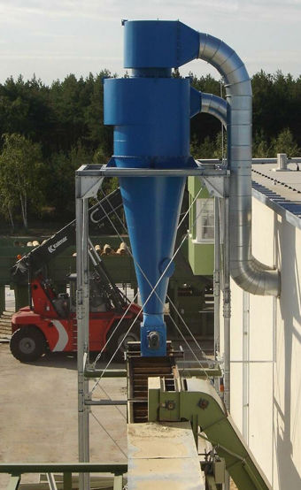 Waste separator - Höcker Polytechnik - cyclone