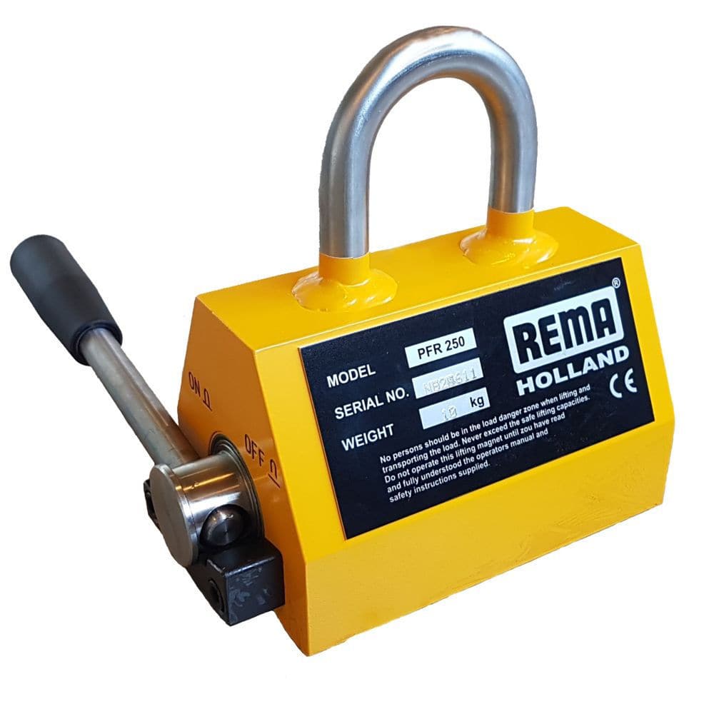 Manually switched permanent lifting magnet - PFR series - REMA Hollande ...