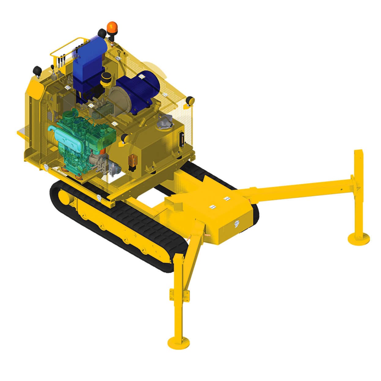 Concrete pump undercarriage - BPB - Gemmo Group s.r.l. - tracked