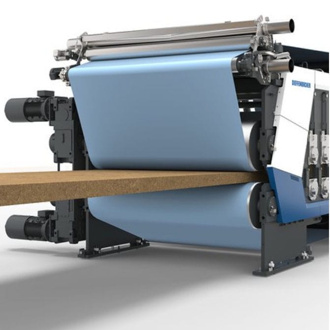 Compression press - CPP - Dieffenbacher - roller / transfer / continuous