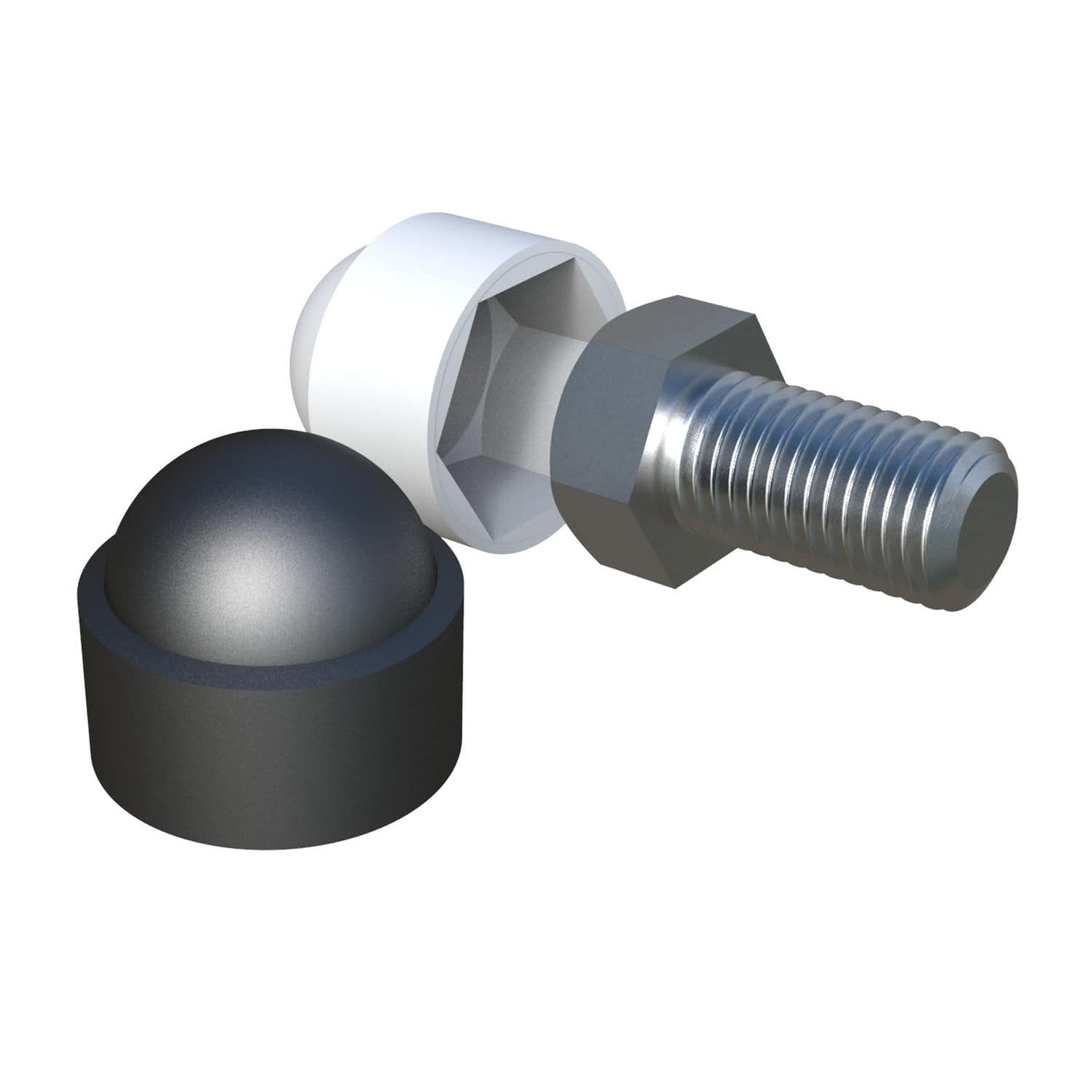Threaded cap - LBK - ISC PLASTIC PARTS - hexagonal / low-density ...