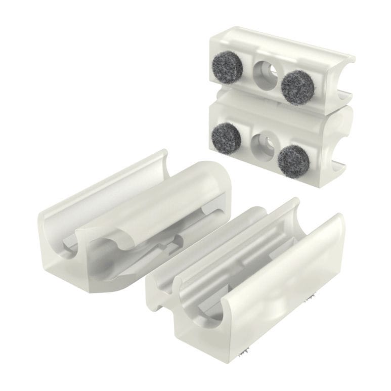 Machine foot - AKCL - ISC PLASTIC PARTS - tube / polypropylene