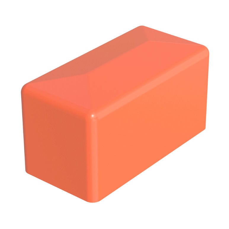 Rectangular cap - VCRE - ISC PLASTIC PARTS - PVC / molded