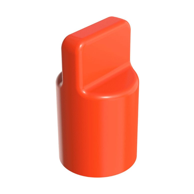 Cylindrical cap - VCRI - ISC PLASTIC PARTS - PVC / molded