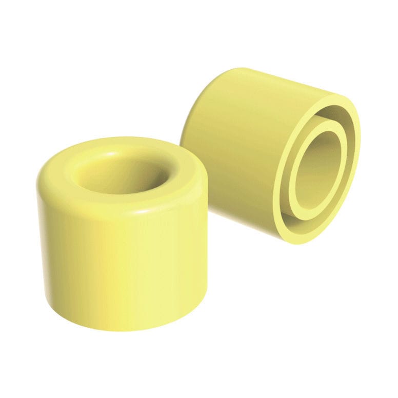 Round cap - VCOR - ISC PLASTIC PARTS - PVC / molded