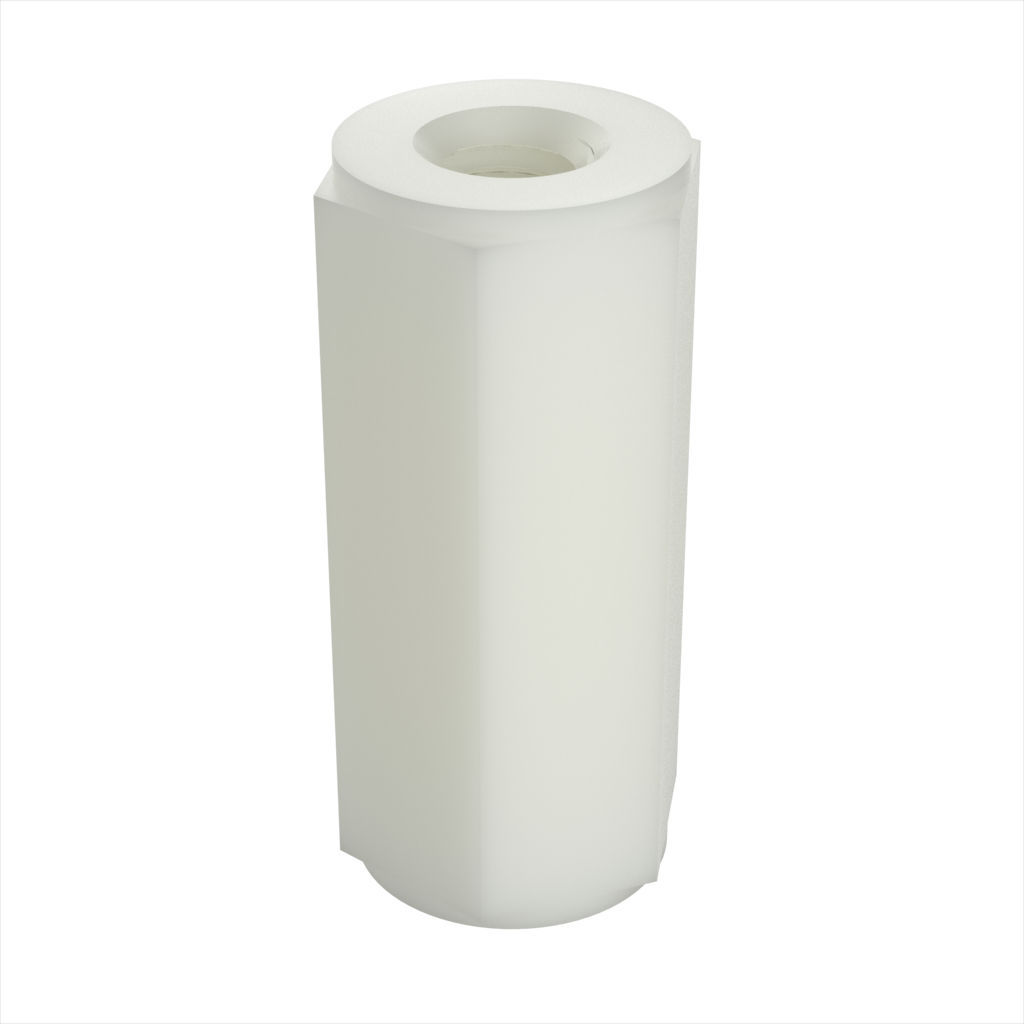 Plastic spacer - MEHM - ISC PLASTIC PARTS - tapped / hexagonal