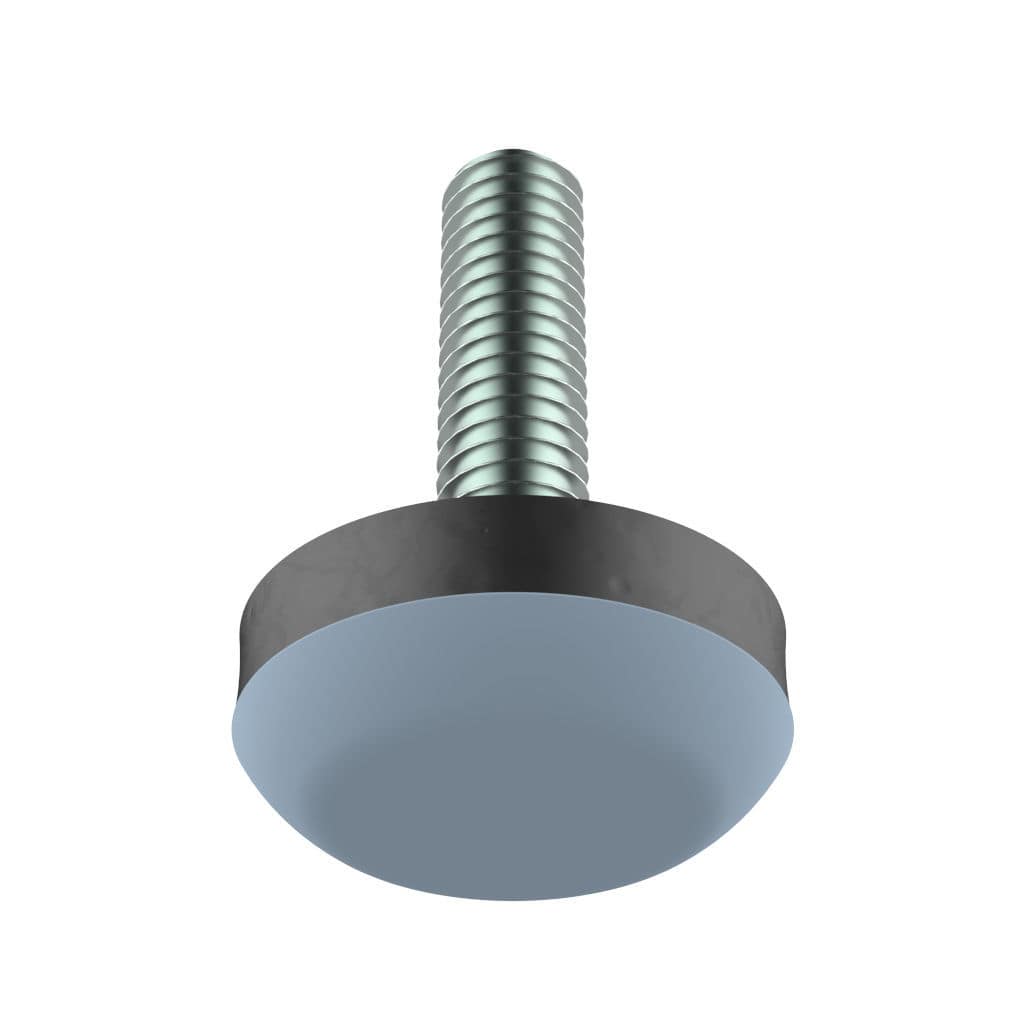 Machine foot - VEA - ISC PLASTIC PARTS - rubber / PTFE / adjustable