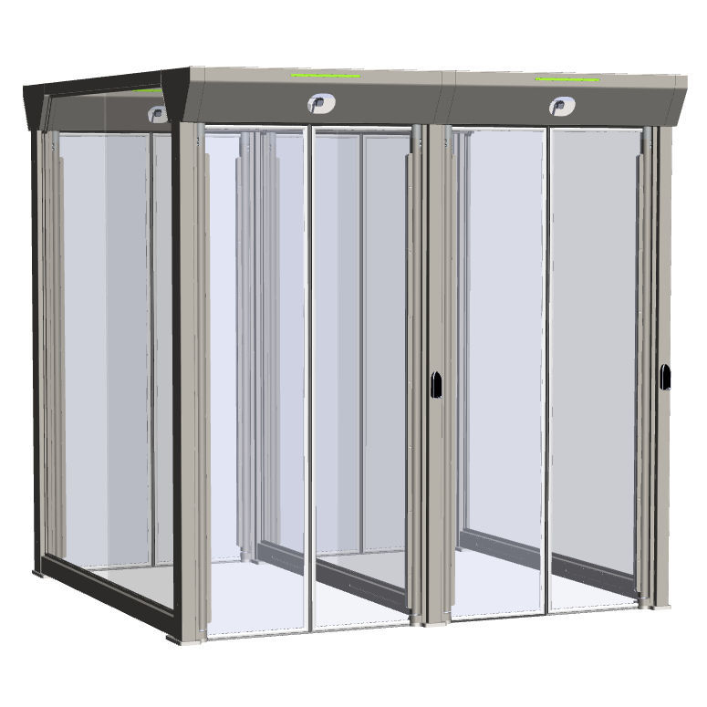 Glazed security interlocking door - PASO-Evo type APT - Ollagnier SCA ...